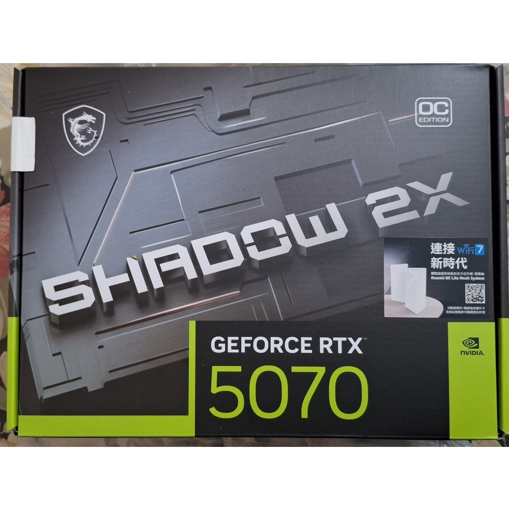 MSI微星GeForce RTX 5070 12G SHADOW 2X OC 顯示卡 非RTX5070ti 5070ti | 蝦皮購物
