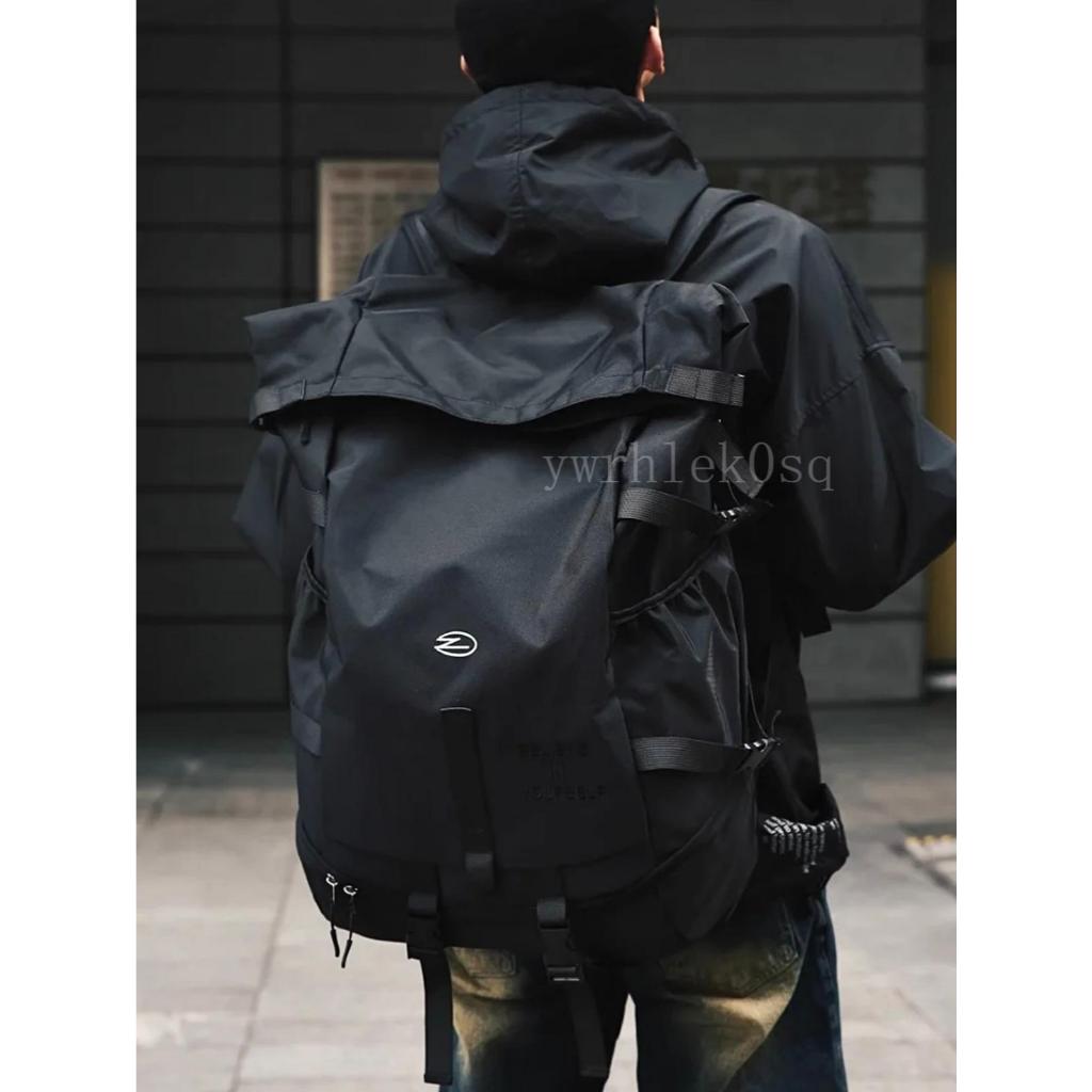 MUCUN木村 超大容量雙肩包 機能工裝包 登山包 戶外旅行包 運動背包 籃球包 學生書包 後背包 男背包 健身包 露營 | 蝦皮購物