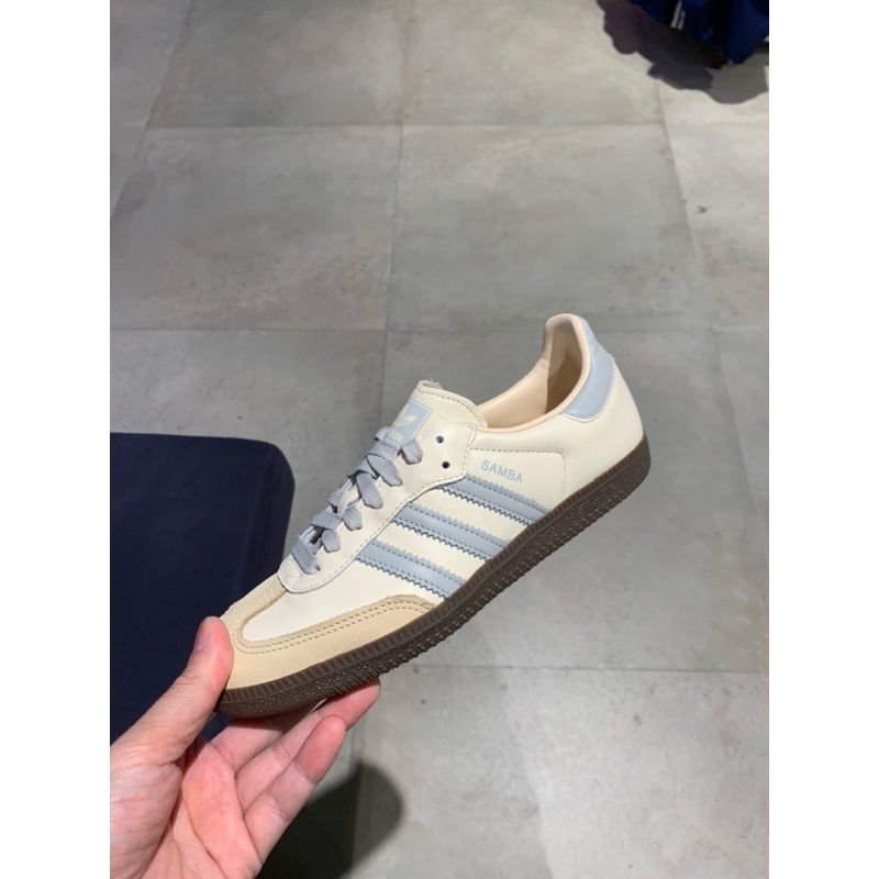 ADIDAS SAMBA OG 海鹽 奶油 灰藍 復古 休閒鞋 女鞋 JH7299 | 蝦皮購物