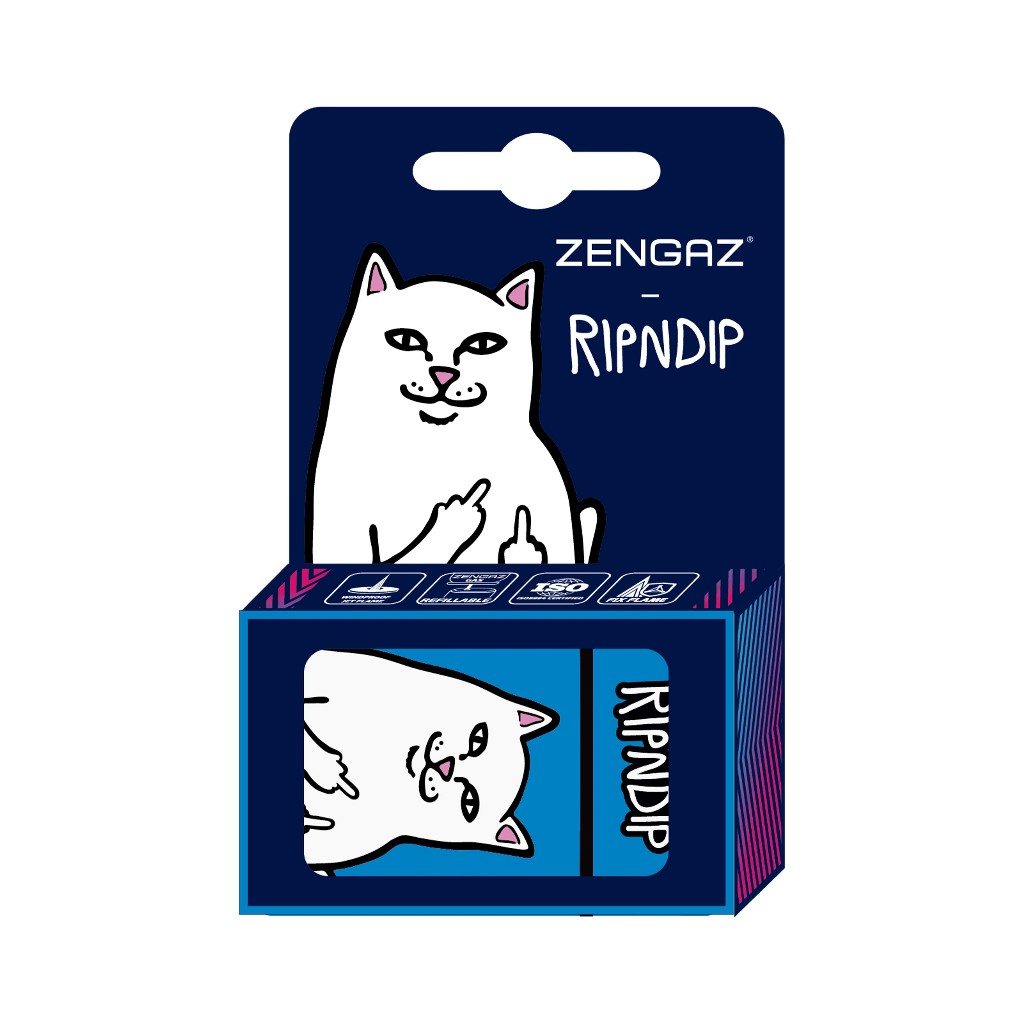 RIPNDIP LORD ALIEN LIGHTER 盒裝 藍色 白貓 防風 打火機 中指貓 台灣總代理-ALL | 蝦皮購物