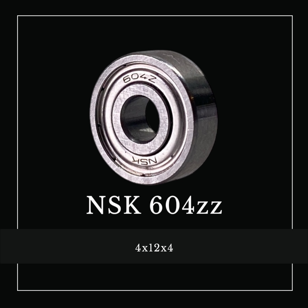 NSK 604ZZ雙鐵蓋防塵超薄軸承 精密4x12x4mm 適用微型馬達/3D列印/儀器 NSK原廠高精度靜音 | 蝦皮購物