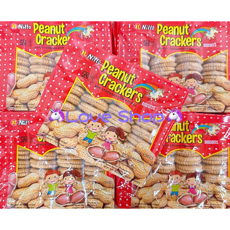 🦄Love Shop🦄Nitto Peanuts Crackers Biscuits花生夾心餅乾 | 蝦皮購物