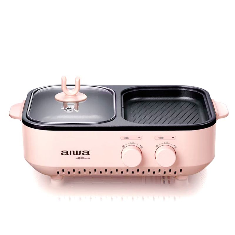AIWA 日本愛華 火烤兩用爐/電烤爐/電烤盤 AI-DKL01｜煎烤 火鍋 涮肉 雙邊控溫 | 蝦皮購物