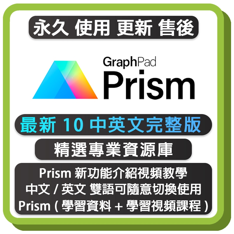 【2025新版】GraphPad Prism 10 科研數據分析 永久使用 | 蝦皮購物