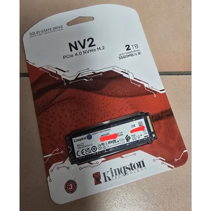 全新 含運 Kingston NV2 2TB SNV2S PCIE 4.0 gen4 M.2 SSD 金士頓 固態硬碟 | 蝦皮購物