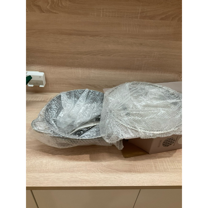 【只用一次】COTD 34公分3D立體雙層蜂巢不鏽鋼鍋(+鍋蓋)/316L不鏽鋼/蜂巢鋼/炒鍋/不沾鍋) | 蝦皮購物