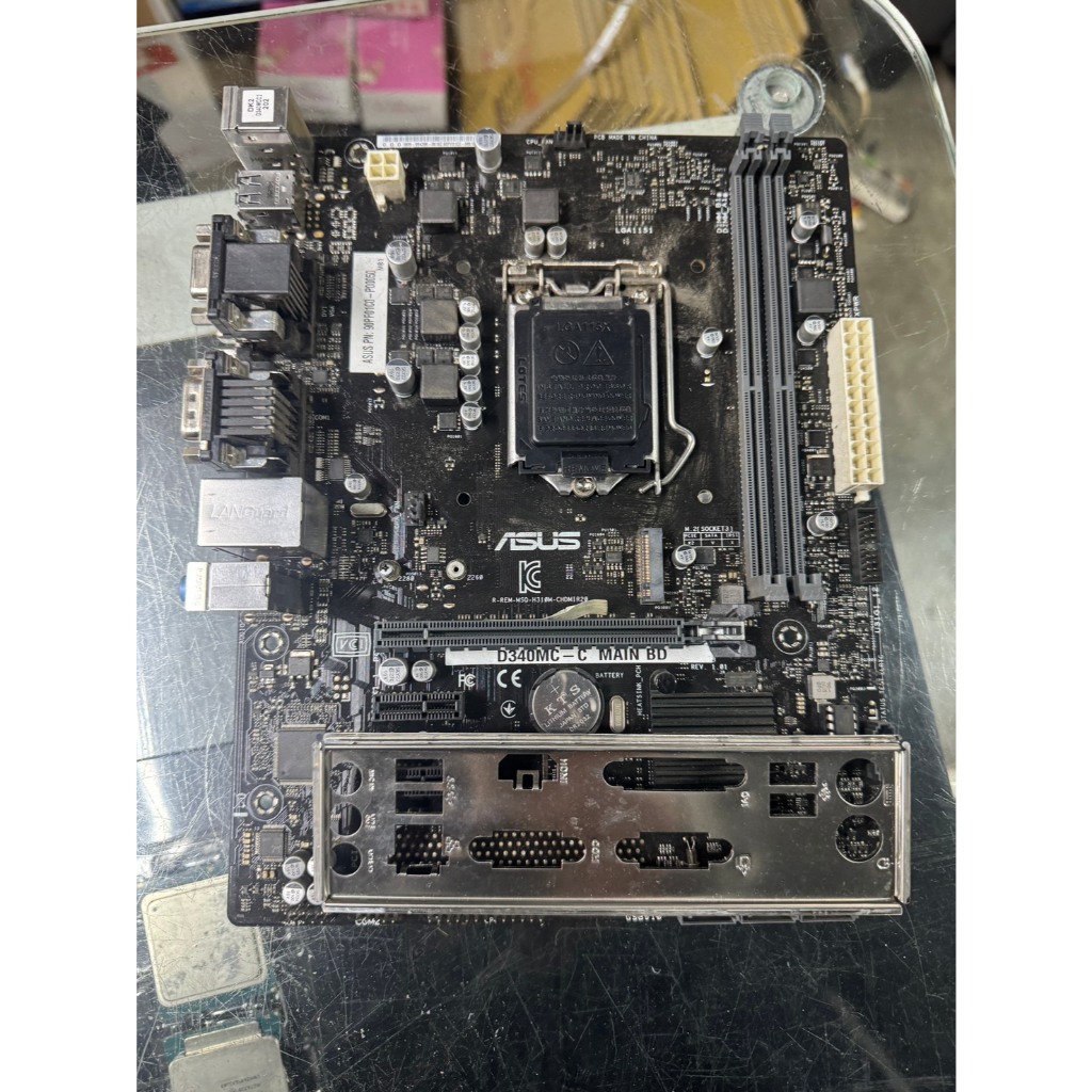 華碩 ASUS D340MC MAIN BD 1151 腳位 DDR4 八九代 二手升級 功能正常 | 蝦皮購物