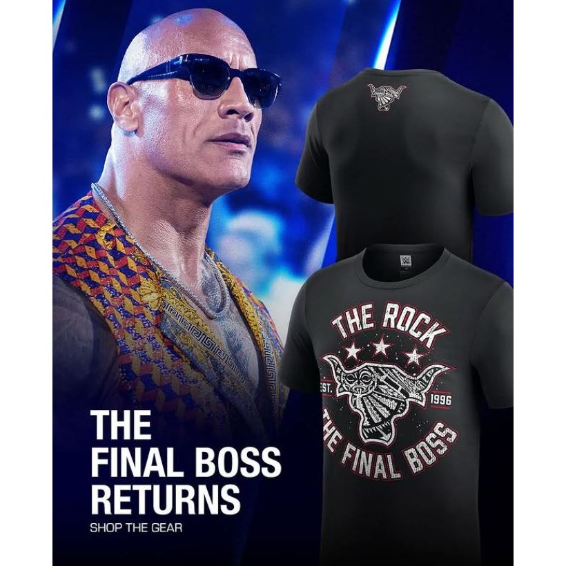 [美國瘋潮]正版WWE The Rock Final Boss Brahma Tee 巨石強森最終頭目最新猛牛款衣服熱賣 | 蝦皮購物