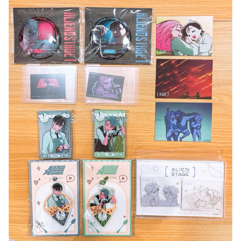 Alien Stage 官方周邊 同人周邊 ALNST 異形舞台 外星人舞台 Ivan Till ivti 線稿 徽章 | 蝦皮購物