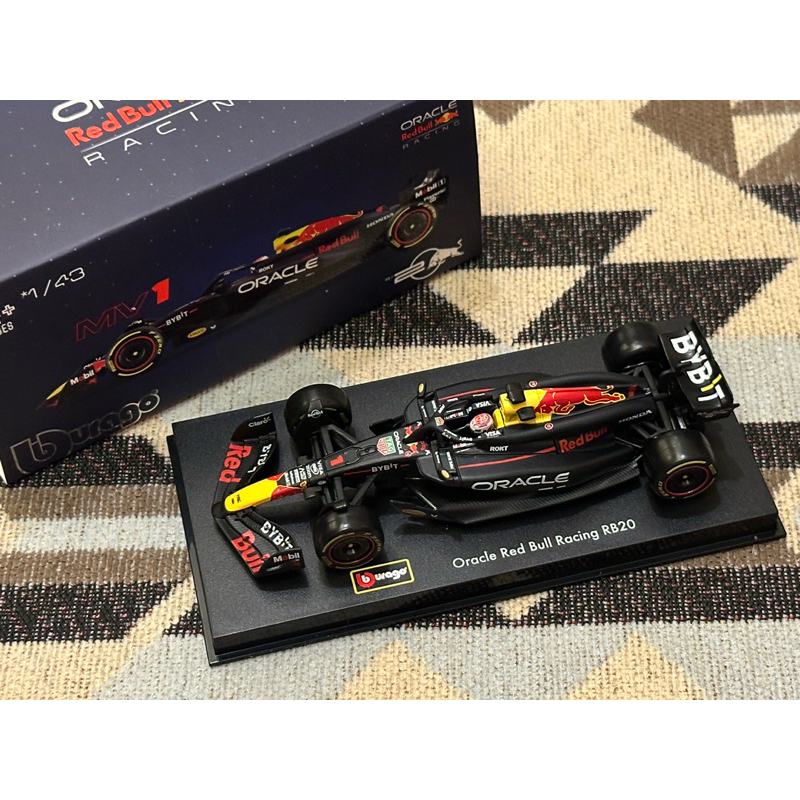 【現貨販售】Bburago Red Bull RB20 Max Verstappen 2024賽季 紅牛F1賽車1/43 | 蝦皮購物