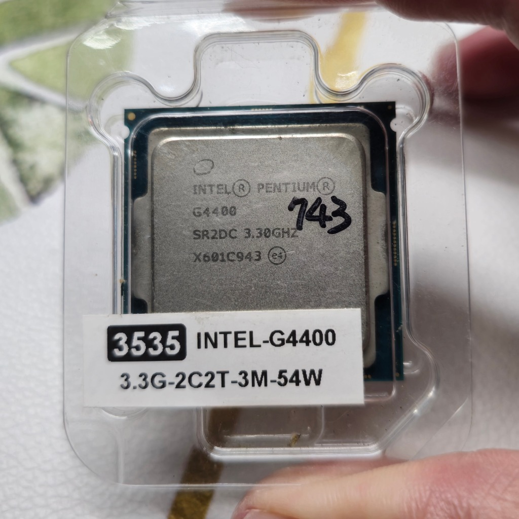 INTEL G4400 CPU 1151腳位 Pentium 3.3G 3M 二手良品 INTEL第六代 功能正常 | 蝦皮購物