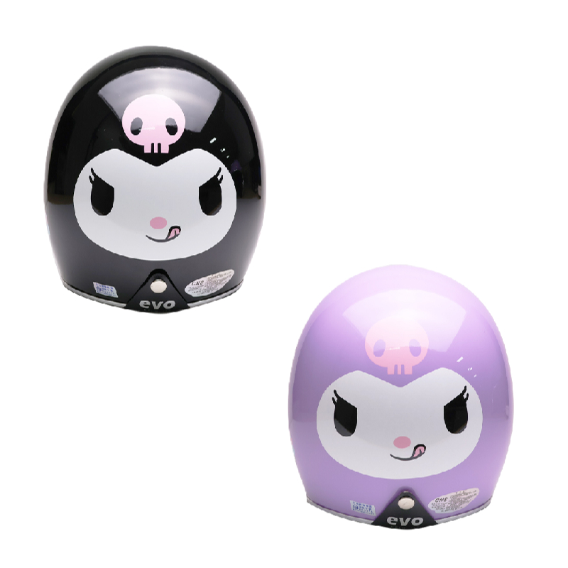 EVO CA-309 CA-310 安全帽 精裝版 大臉酷洛米 多色可選 銀邊邊條 復古帽 金屬插扣 半拆洗 半罩 | 蝦皮購物