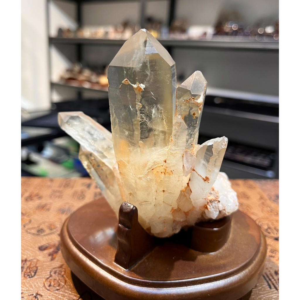 【妖晶森林天然水晶】天然無燒黃水晶簇 黃水晶簇 天然水晶 490g #5 招財水晶 現貨 | 蝦皮購物