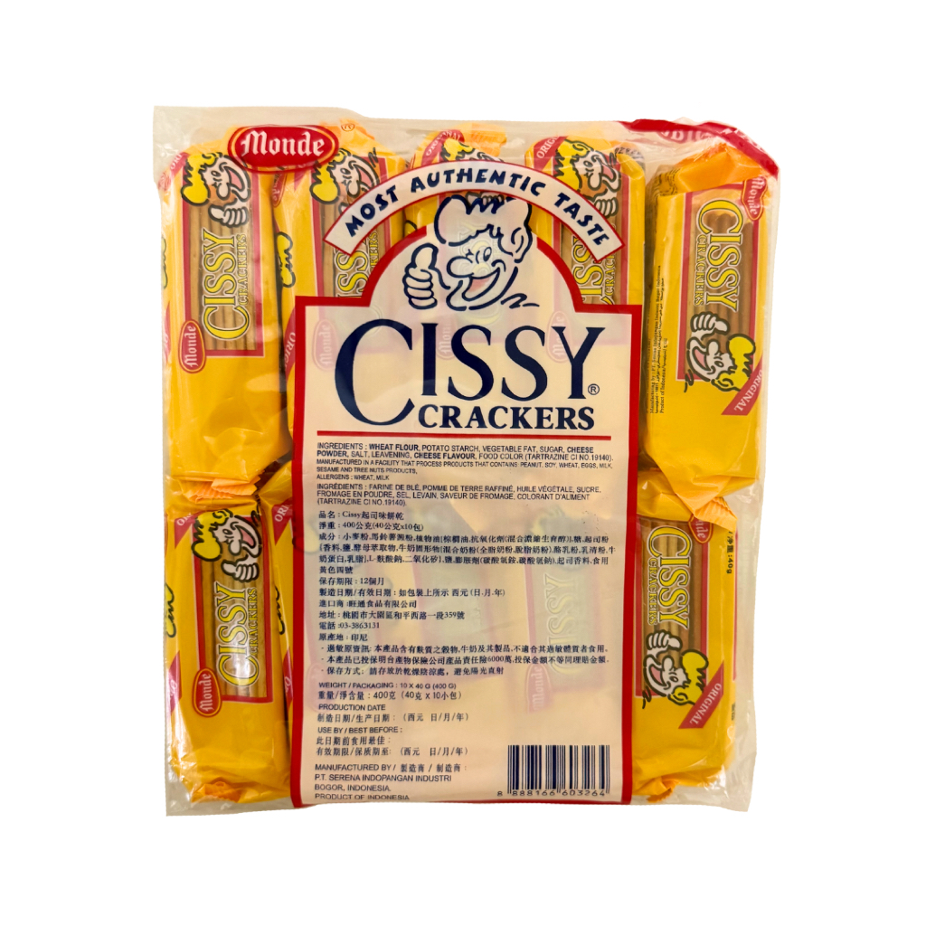 印尼 Monde Cissy Crackers 起司風味 餅乾 400g | 蝦皮購物