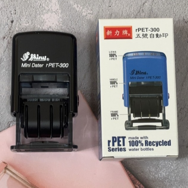新力牌 SHINY S-300 S300 歐文 連續回墨印 連續日期章 自動日付印 rPET (5號) | 蝦皮購物