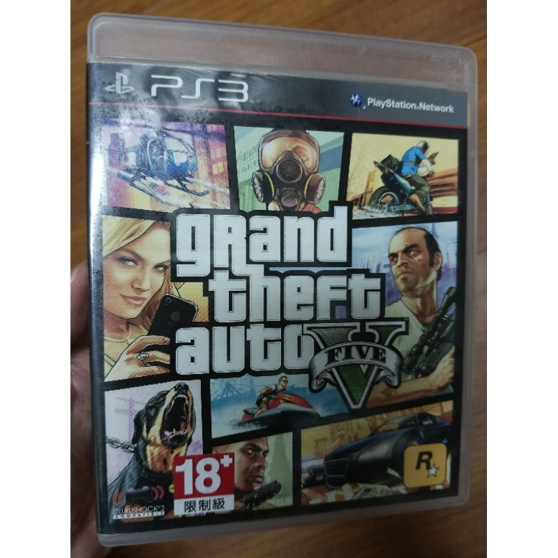 PS3 俠盜獵車手 GTA5 罪惡都市 含說明書地圖 中文版 可以遊玩 | 蝦皮購物