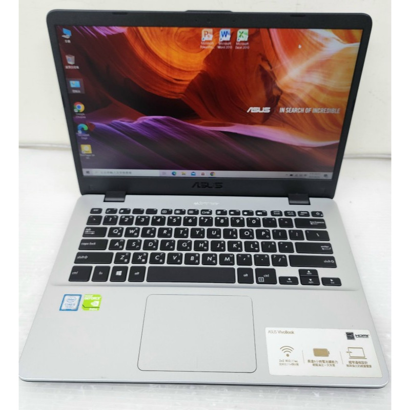 [崴勝3C] 二手 ASUS X405U 14吋 I5-7200U 獨顯940MX 4GB SSD 120G+1TB | 蝦皮購物
