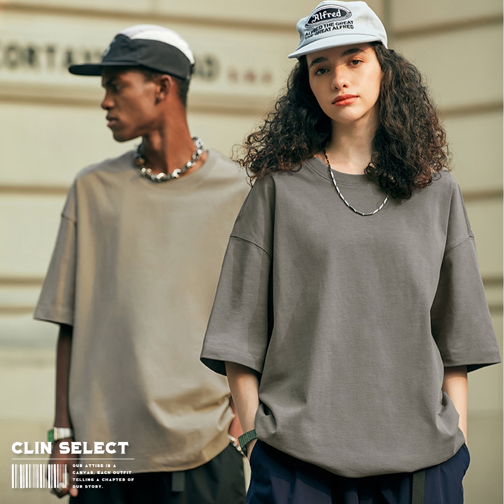 西林 CLIN｜選物｜寬鬆素色短T_七色 / T-0176 265g 透氣 落肩 寬鬆 春夏 踢恤 T恤 精梳棉 | 蝦皮購物