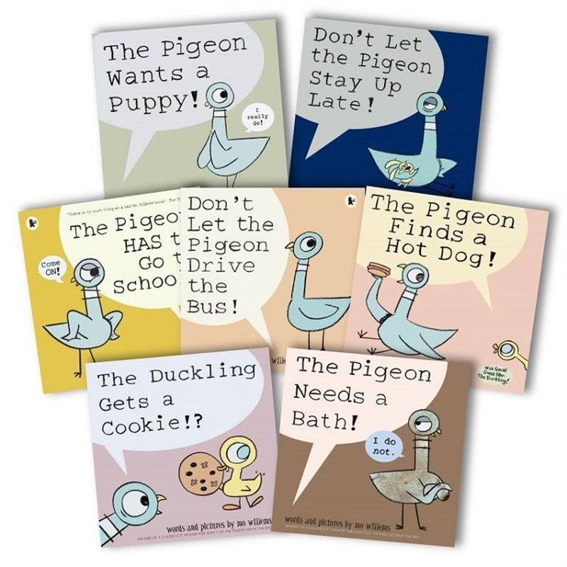 MO WILLEMS' PIGEON BOOK COLLECTION/頑皮鴿子英文繪本套書(內含7冊) | 蝦皮購物