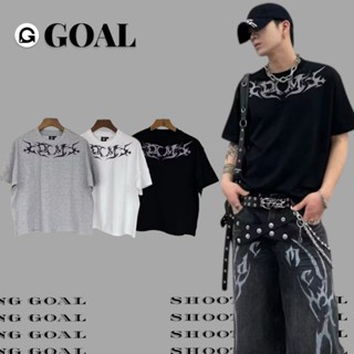 GOAL DCM 實拍 上領 爆裂紋 BOXY 短寬版型 短袖 短TEE 男女款 穿搭 美式 DISCERNMENT | 蝦皮購物