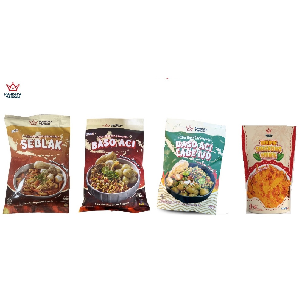 MAHKOTA TAIWAN KEPRIPIK/ SEBLAK/BASO ACI/BASO ACI CABE IJO | 蝦皮購物