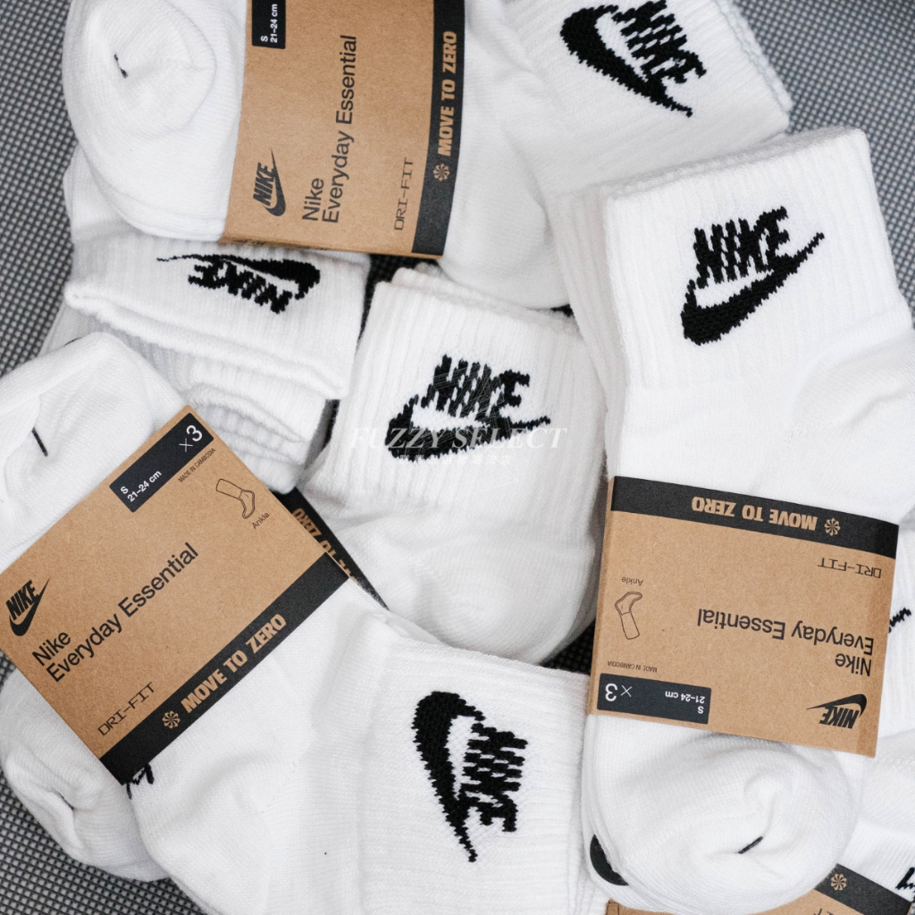 【逢甲FUZZY】Nike Everyday Logo 字體 踝襪 襪子 白 DX5074-101 DX5074-911 | 蝦皮購物
