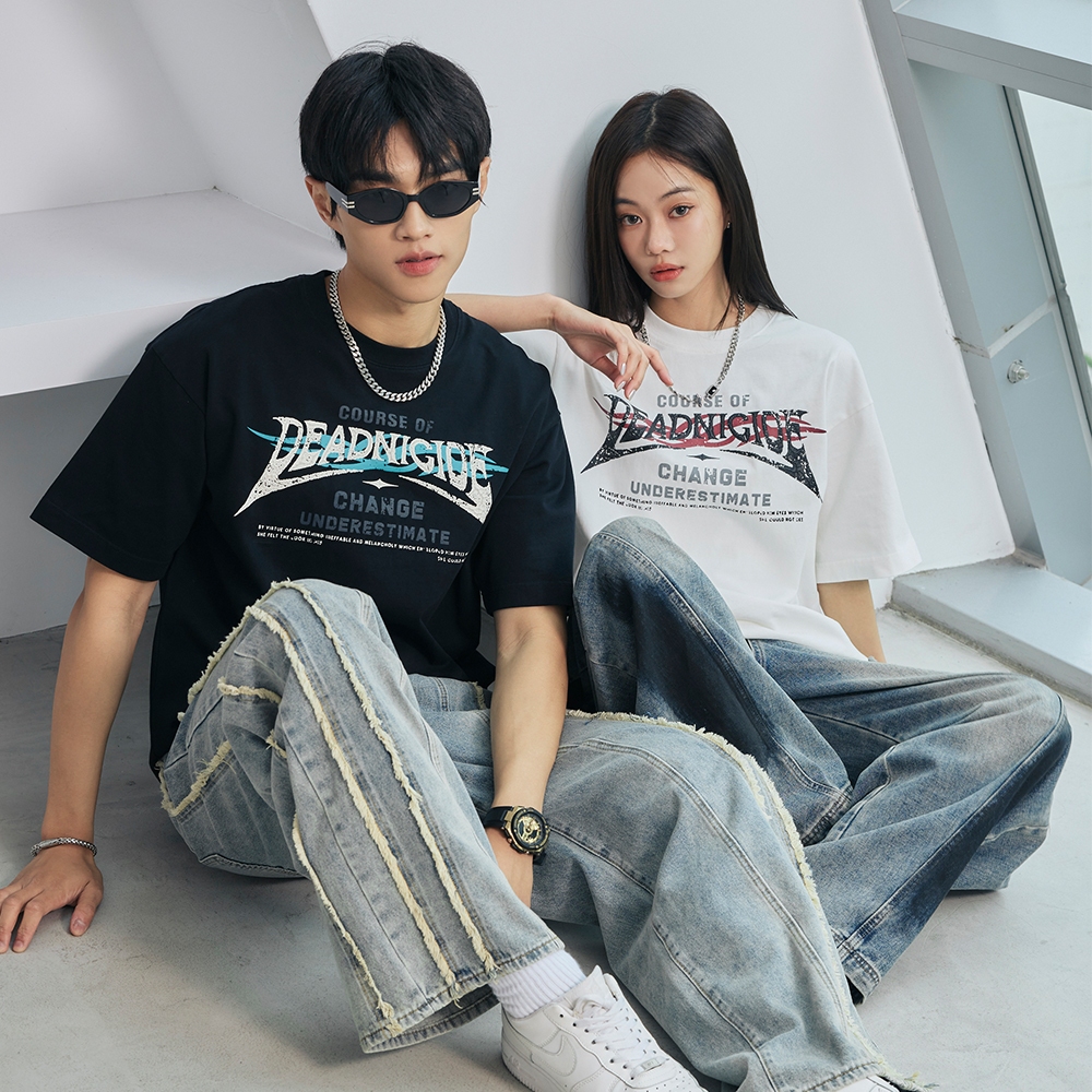 LAKING-背後拉膠英文排版短T | 蝦皮購物