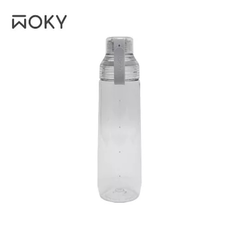 [全新現貨-淺灰] 【WOKY 沃廚】ECOZEN 透明瓶800ml(附彈跳吸管) | 蝦皮購物