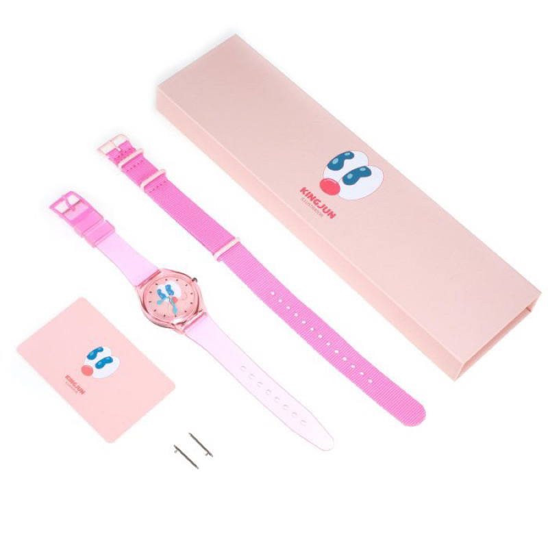 全新未拆 KINGJUN X Infantry 蠢兔日常 限量400隻 聯名款 透明 果凍 手錶 粉色款 正品授權 收藏 | 蝦皮購物