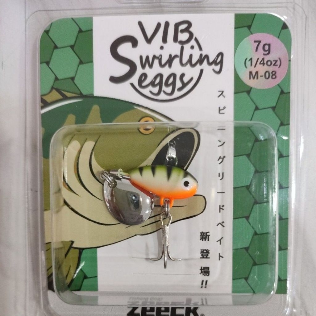 ZEECK 雞蛋VIB 旋轉亮片 路亞擬餌 路亞假餌 輕克數路亞 | 蝦皮購物