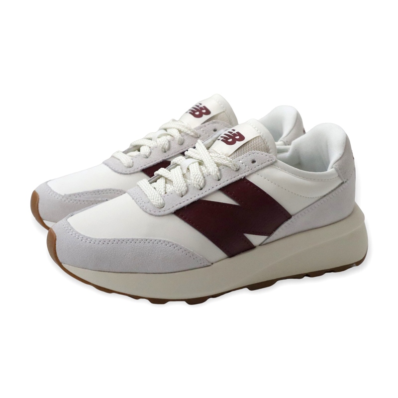 NEW BALANCE 休閒運動鞋 復古鞋 米/紅 女鞋 厚底 U370CB D no204 | 蝦皮購物