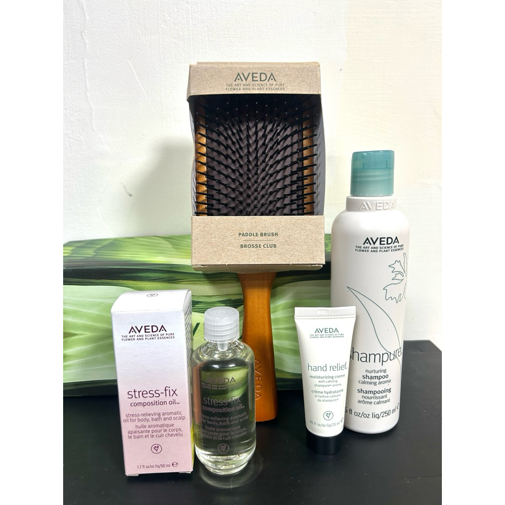 台灣公司貨 AVEDA 木質髮梳 / 寧 紓壓護理精華油 50ml /純香洗髮菁 250ml | 蝦皮購物