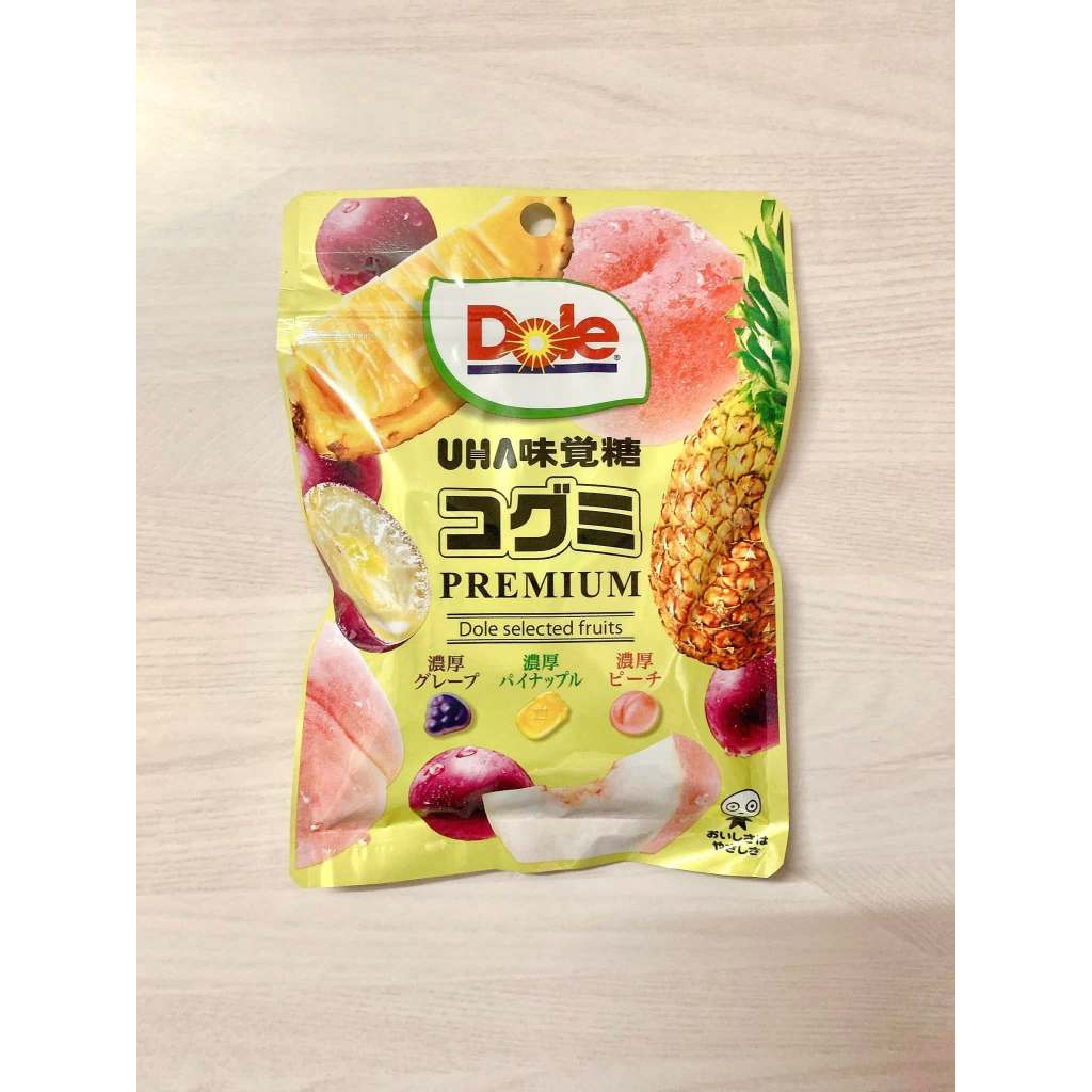 6/6新品到貨~全家限定~UHA味覺糖 Dole PREMIUM 軟糖 ~葡萄.鳳梨.桃子3種風味 | 蝦皮購物