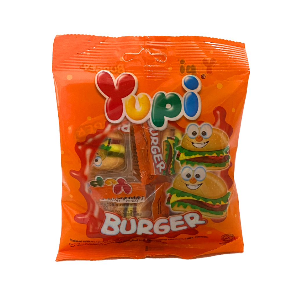 印尼 Yupi 呦皮 小包裝 漢堡造型 軟糖 QQ糖果 28g | 蝦皮購物