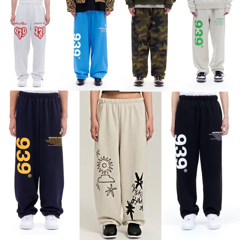𝐘𝐙🌸微代購【現貨+預購】韓國 ARCHIVE BOLD 939 Logo 印花 抽繩 束口 棉褲 運動褲 多款 | 蝦皮購物