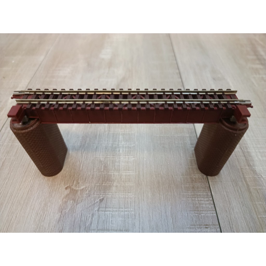 二手/現貨/N規場景 TOMIX 3028 鐵橋(紅) S140mm 紅磚橋腳 | 蝦皮購物