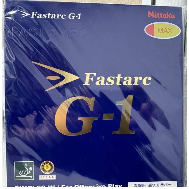 *現貨全新品* Nittaku Fastarc G-1 G1 桌球氣泡膠皮 MAX 紅 (購自日本) 德國製 | 蝦皮購物