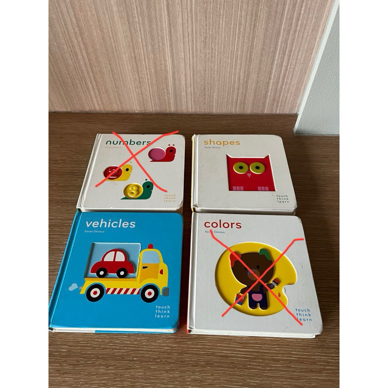 Touch think learn 寶寶觸感學習書 原文版 shapes vehicles colors | 蝦皮購物