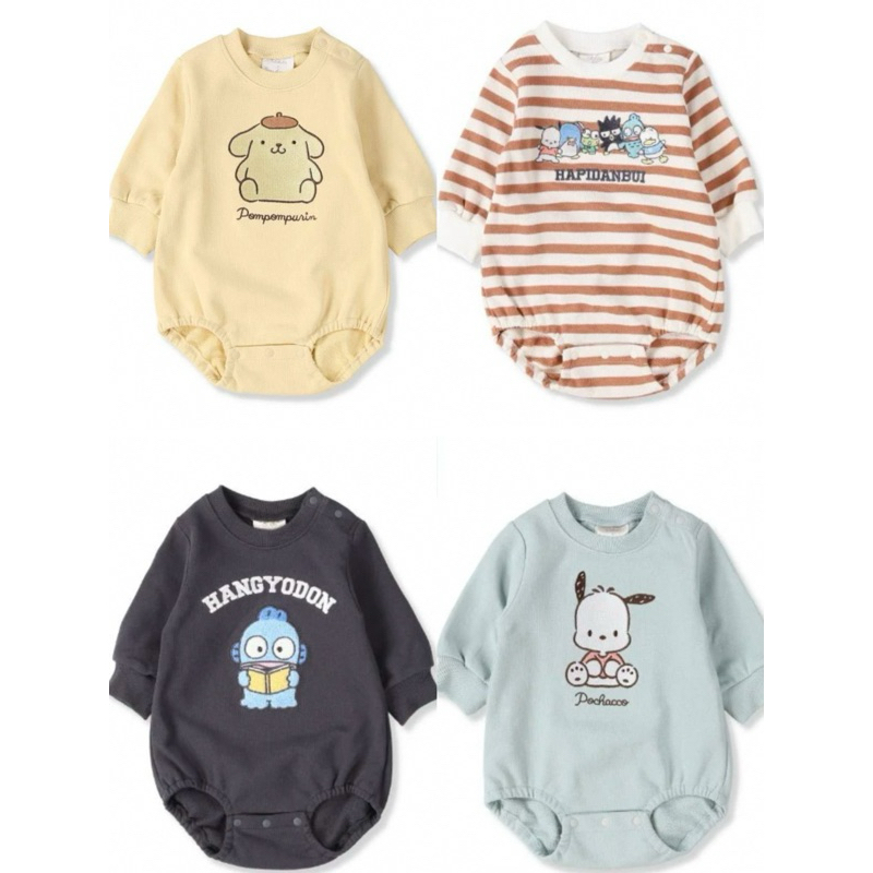 全新 日本🇯🇵futafuta x sanrio 聯名款 布丁狗/帕恰狗/人魚/大眼蛙 包屁衣 | 蝦皮購物