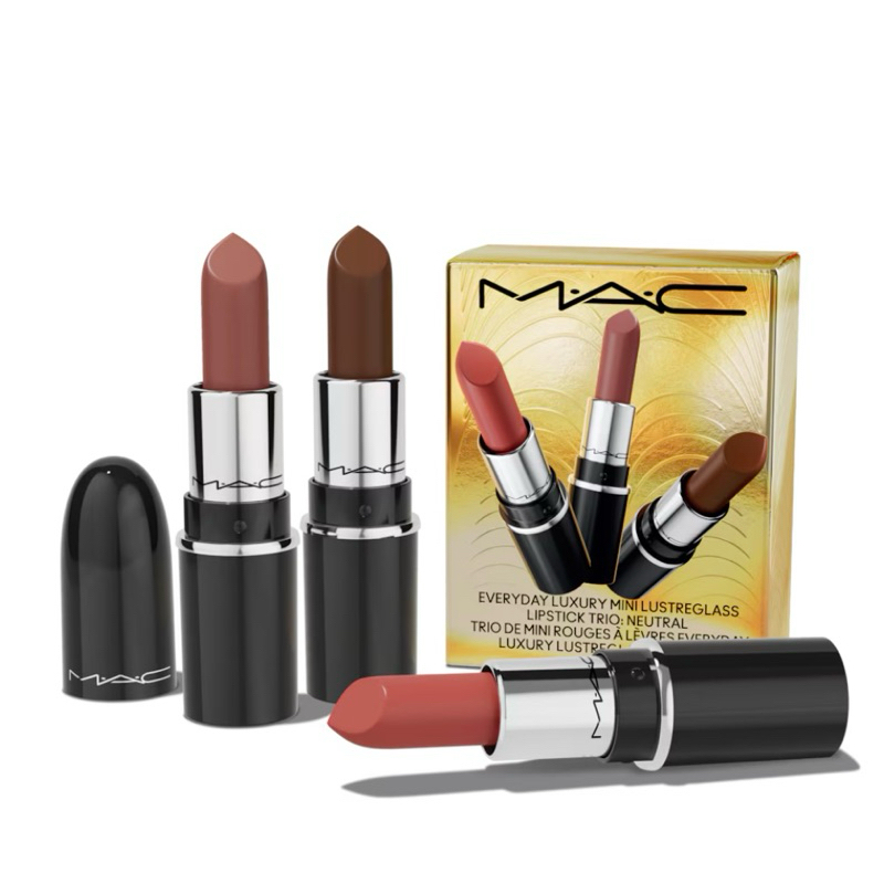 M.A.C金緻聖誕系列-3色迷你唇膏組 迷你子彈口紅M•A•C MAC | 蝦皮購物