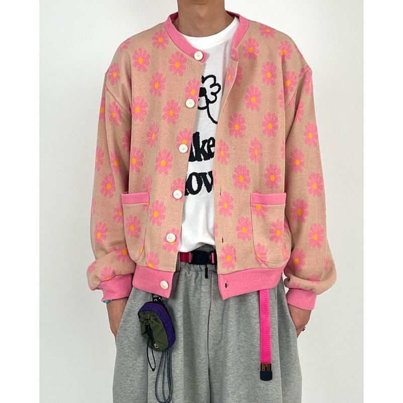 【4Ds - studio 】正韓國花朵針織外套 | 蝦皮購物