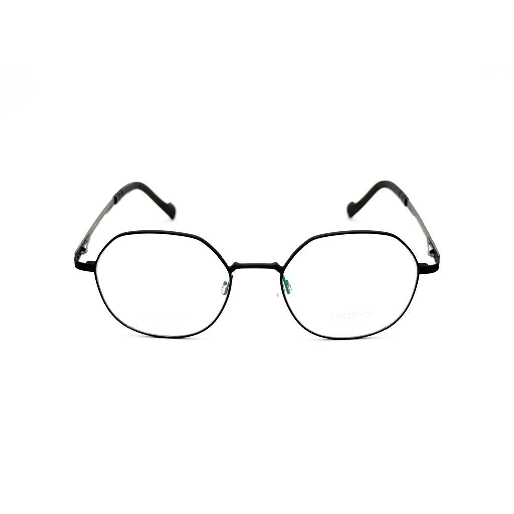 【全新特價】odbo 鈦金屬光學眼鏡鏡框 1812 C13 消光黑銀色 輕量化無螺絲設計 | 蝦皮購物