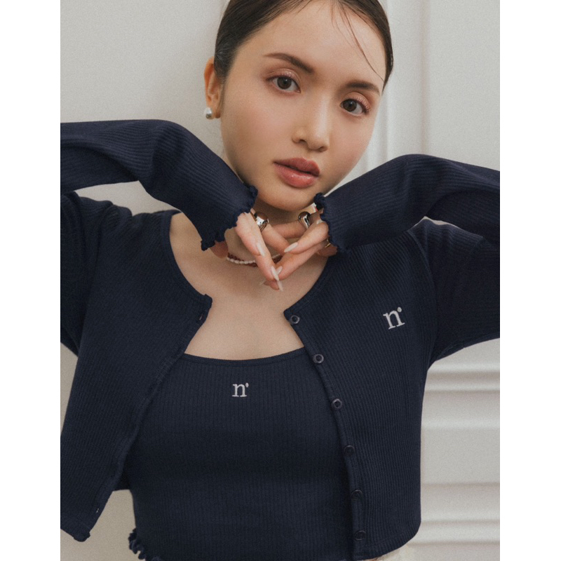 全新！！ Pazzo MIT logo刺繡捲邊BRA TOP s 深藍(佑妮聯名款)s | 蝦皮購物