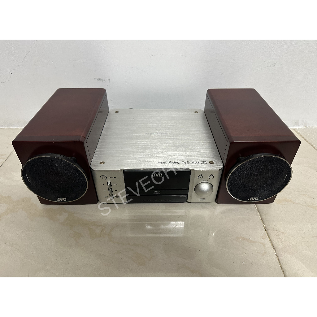 JVC CA EXA3 DVD CD USB 床頭音響 全機功能 全音域 木振膜核桃實木音箱 全新拷貝遙控器 | 蝦皮購物