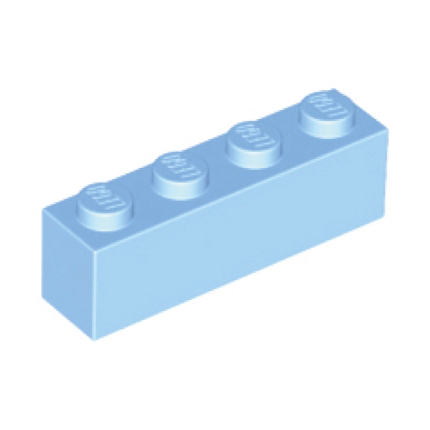 COOLPON｜這是樂高®LEGO®的正版零件 Brick 1x4 磚 3010 6146 6287903 亮淺藍 | 蝦皮購物