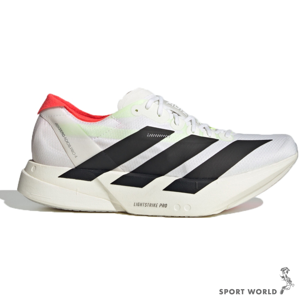 Adidas 慢跑鞋 男鞋 女鞋 ADIZERO ADIOS PRO 4 競速 白【運動世界】JR1094/JR1163 | 蝦皮購物