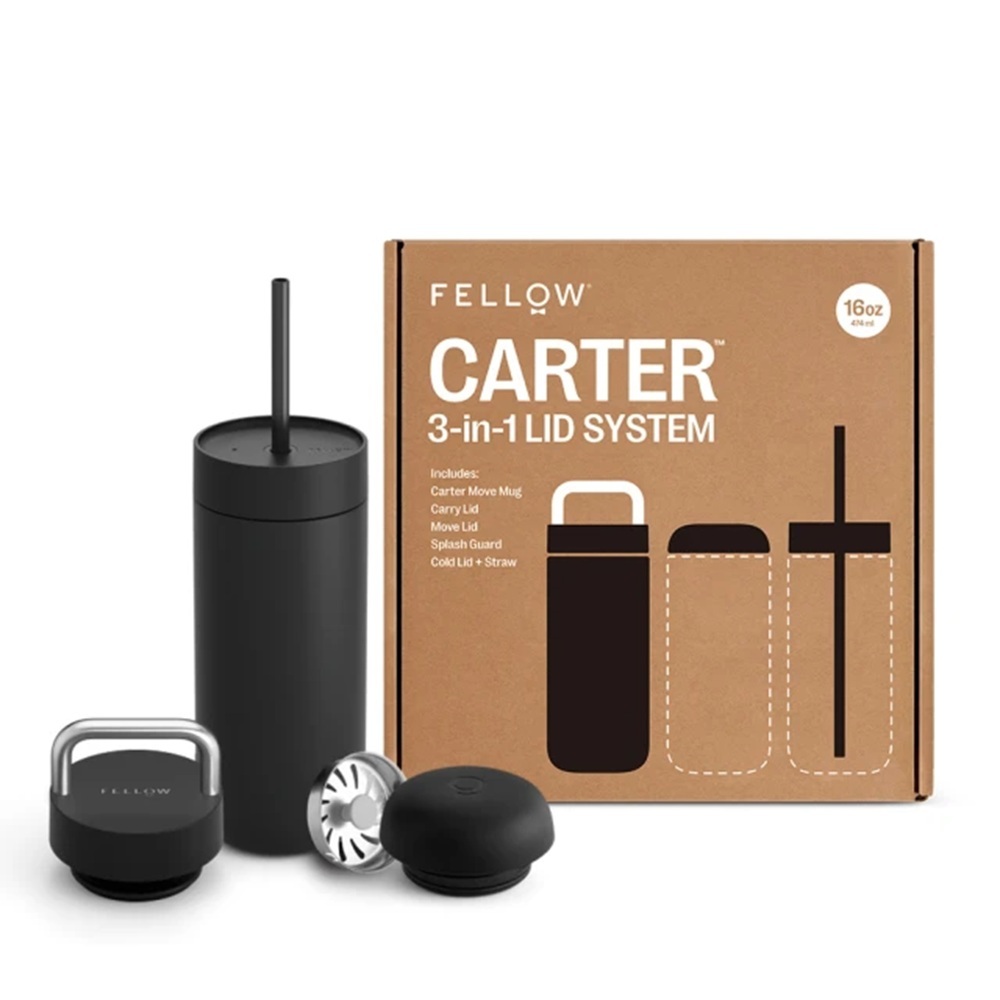 贈杯刷 『FELLOW』CARTER KIT-卡特保溫瓶限定禮盒組 (一杯三蓋) 474ml 藏藍/ 霧面白/ 磨砂黑 | 蝦皮購物