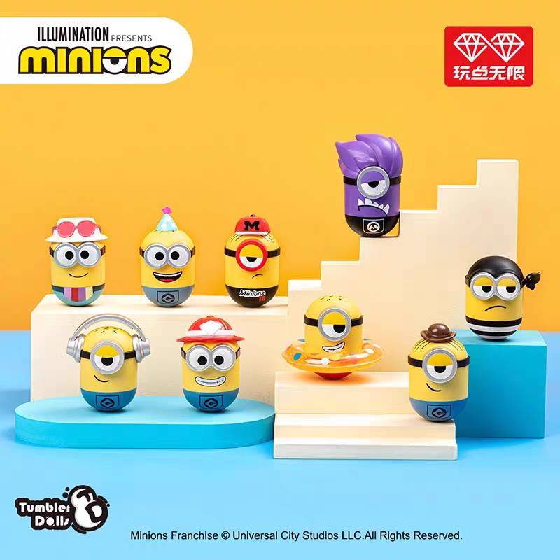 【OneNEst 好巢設計】小小兵大眼萌不倒翁2代 小黃人 盒玩 盲盒 泡泡瑪特 POPMART | 蝦皮購物