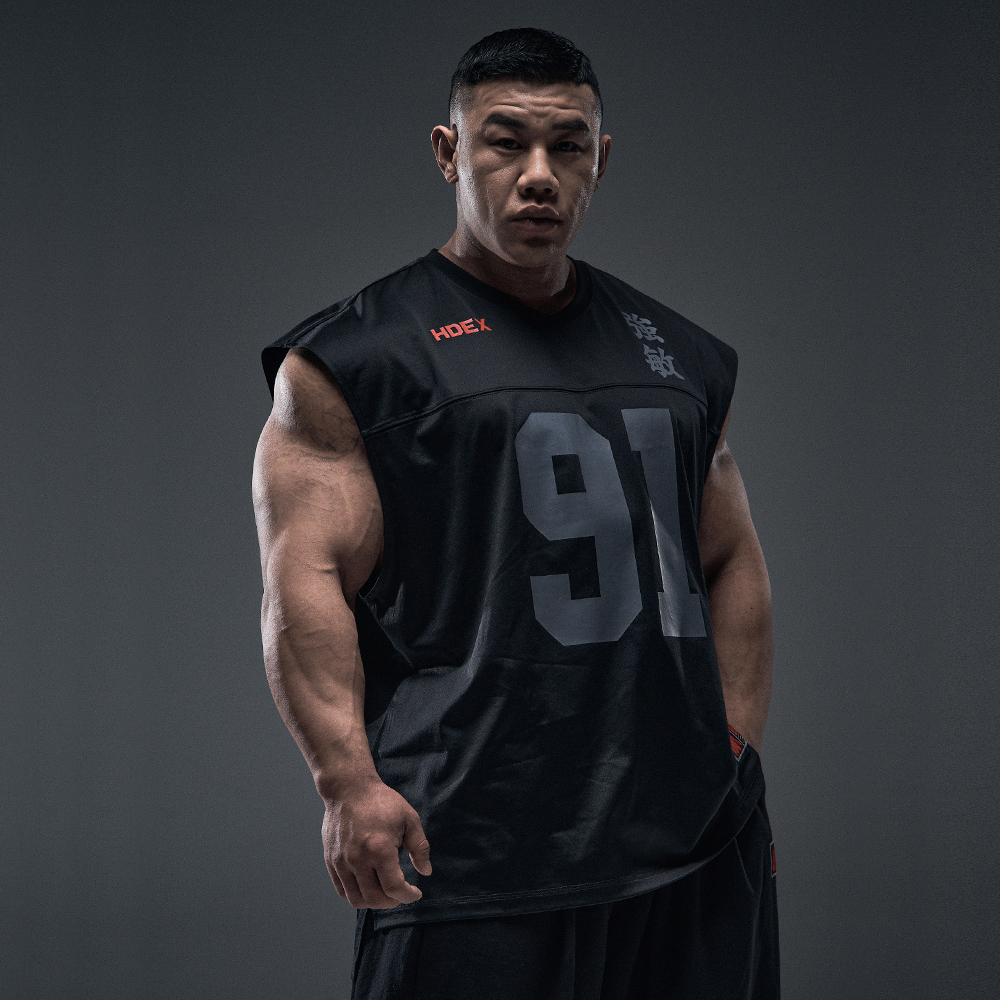 【HDEX】Strong Dexter Rugby 美式透氣網眼運動背心 黑色 | 蝦皮購物