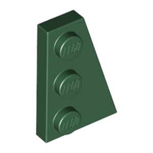 COOLPON｜這是樂高®LEGO®的正版零件 43722 Wedge 楔形 Plate 3x2 右側 深綠色 | 蝦皮購物